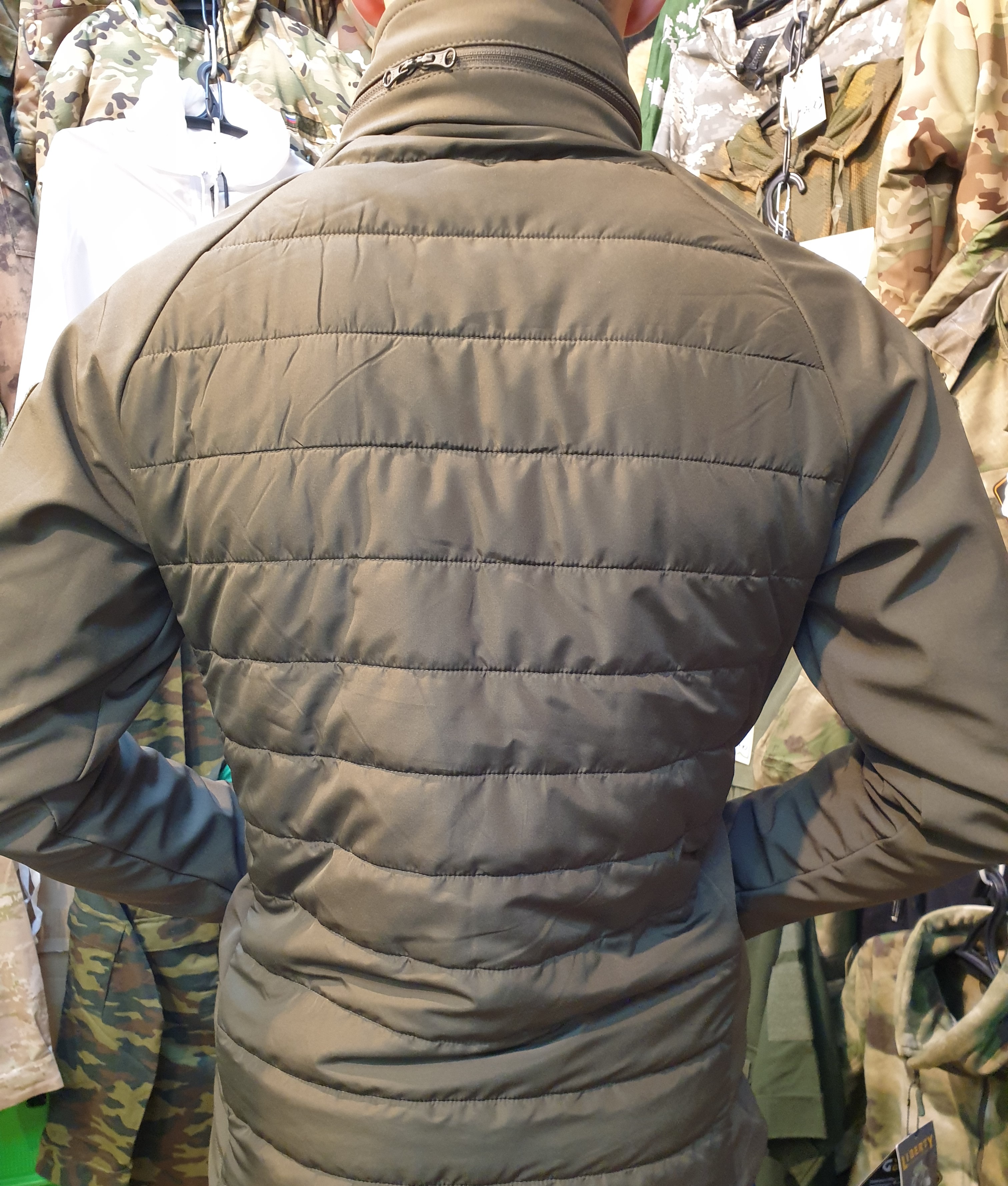 Тактическая куртка демисезонная ВВЗ Gongtex softshell hoodie олива ...